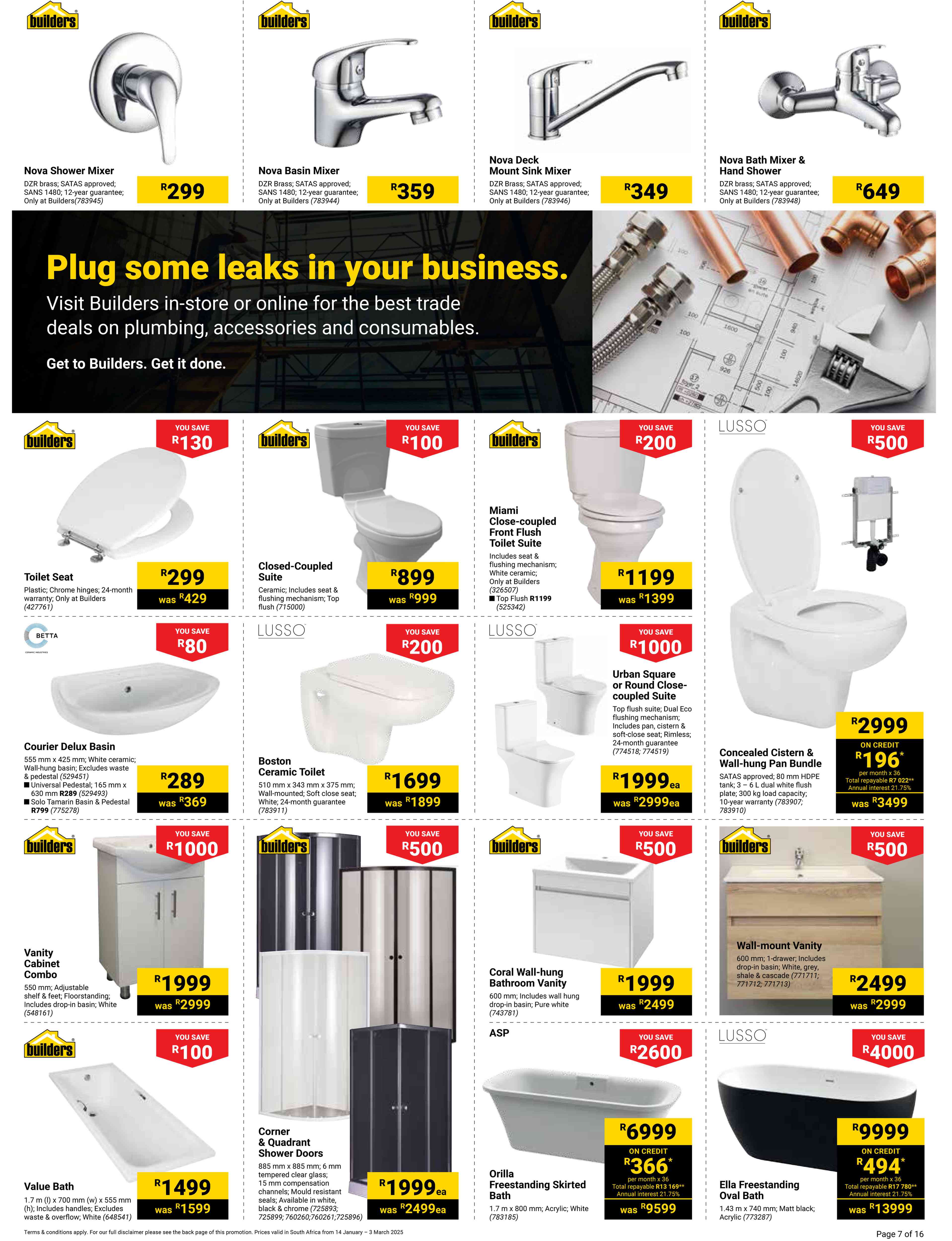 Builders | Shop DIY, Paint and Building Materials Online
