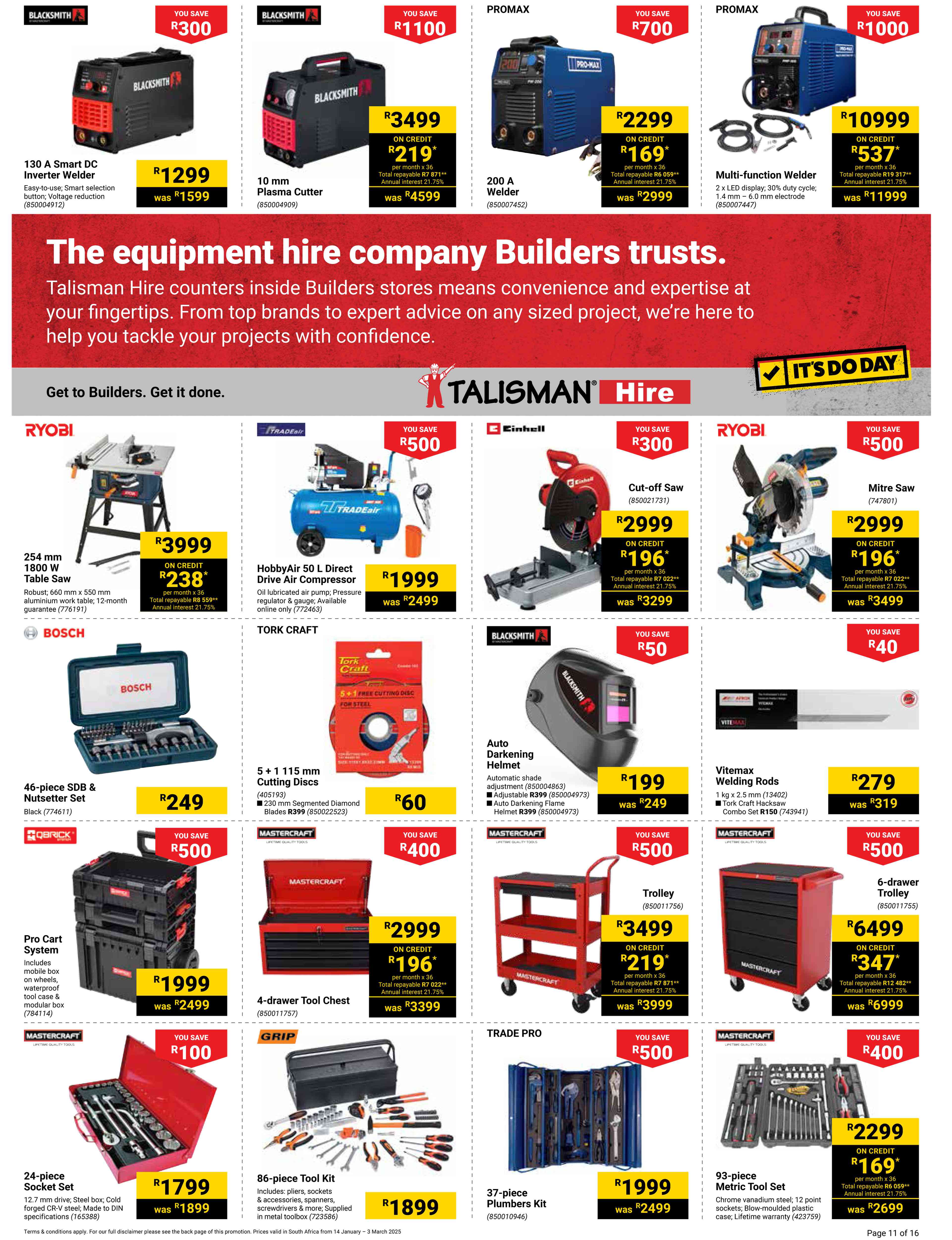 DIY Specials | Catalogue | SA Promotional Leaflets | Builders