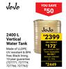 JoJo Vertical Water Tank - Green (5000L) Features, Specs and Specials