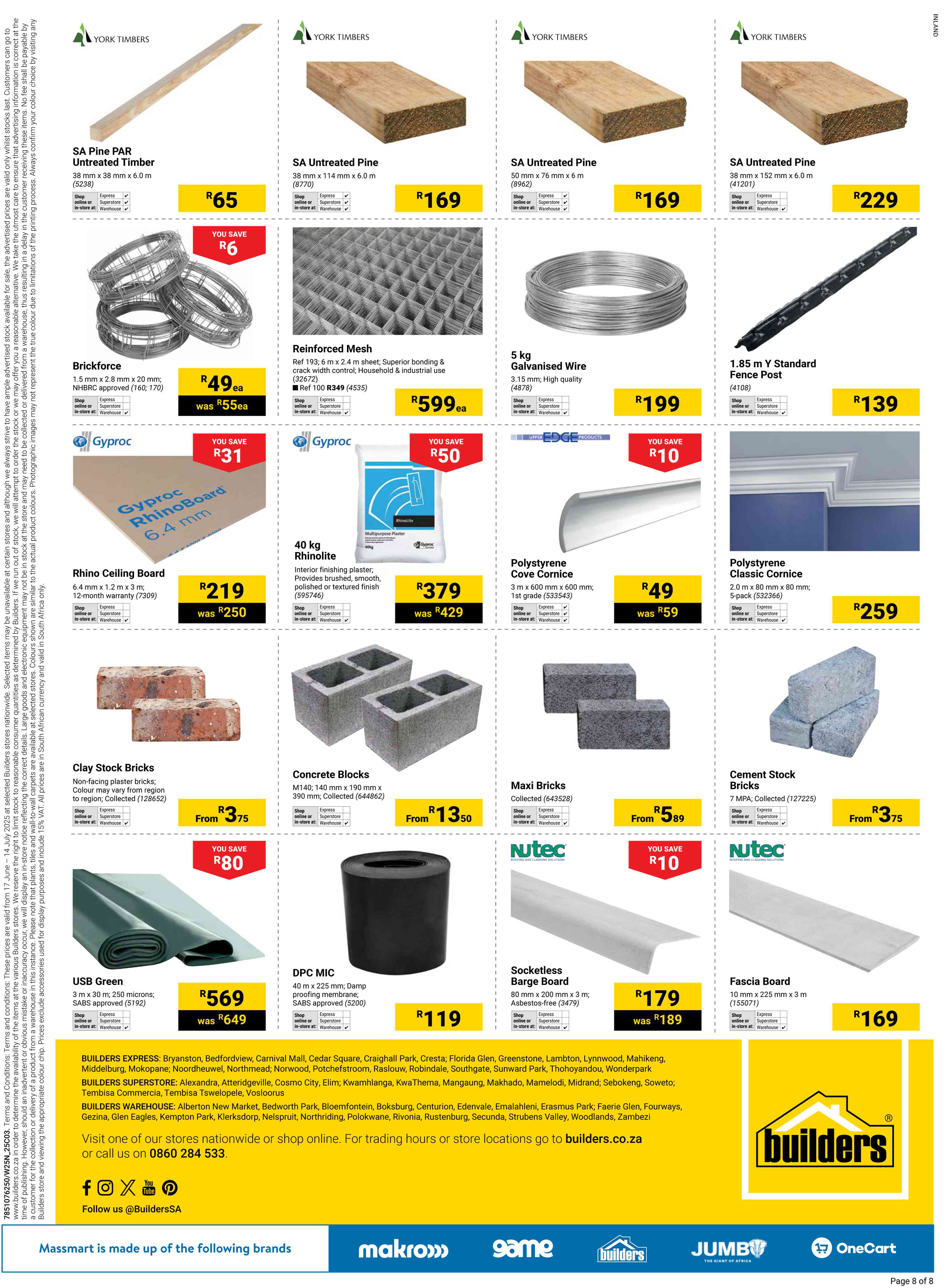 DIY Specials | Catalogue | SA Promotional Leaflets | Builders