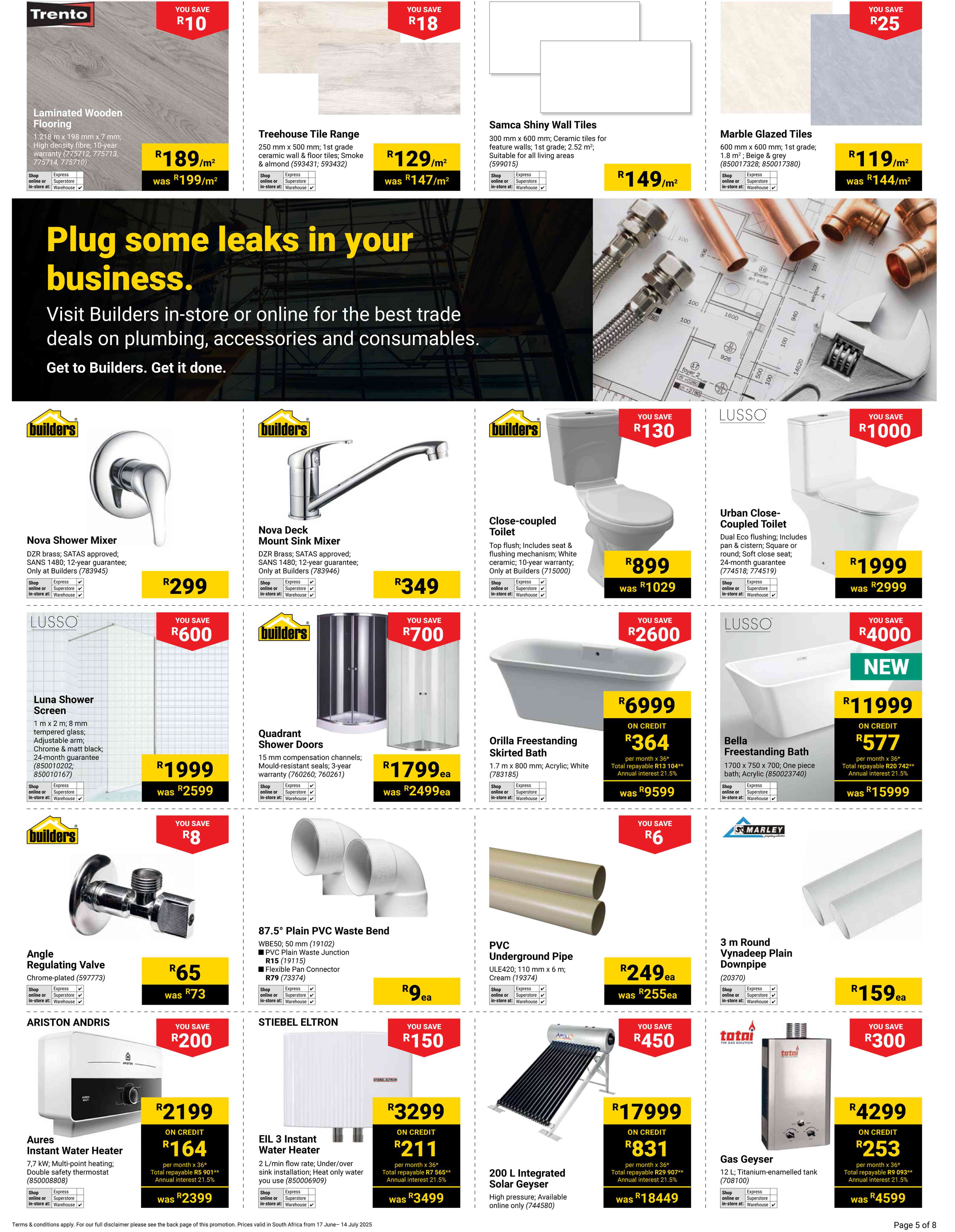Builders | Shop DIY, Paint and Building Materials Online