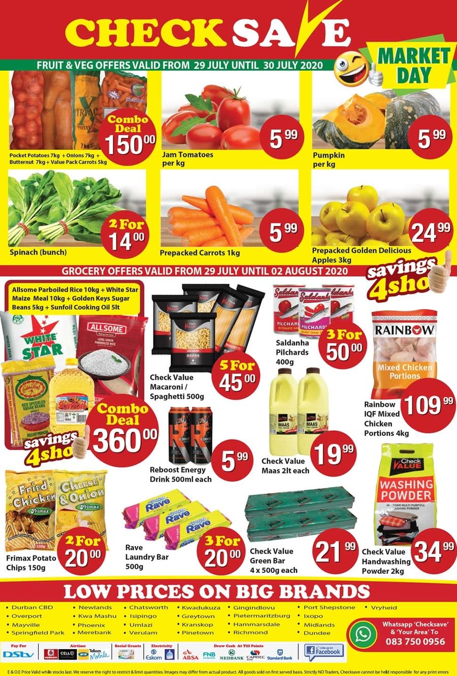 Check Save : Market Day (29 July - 30 July 2020) — m.guzzle.co.za