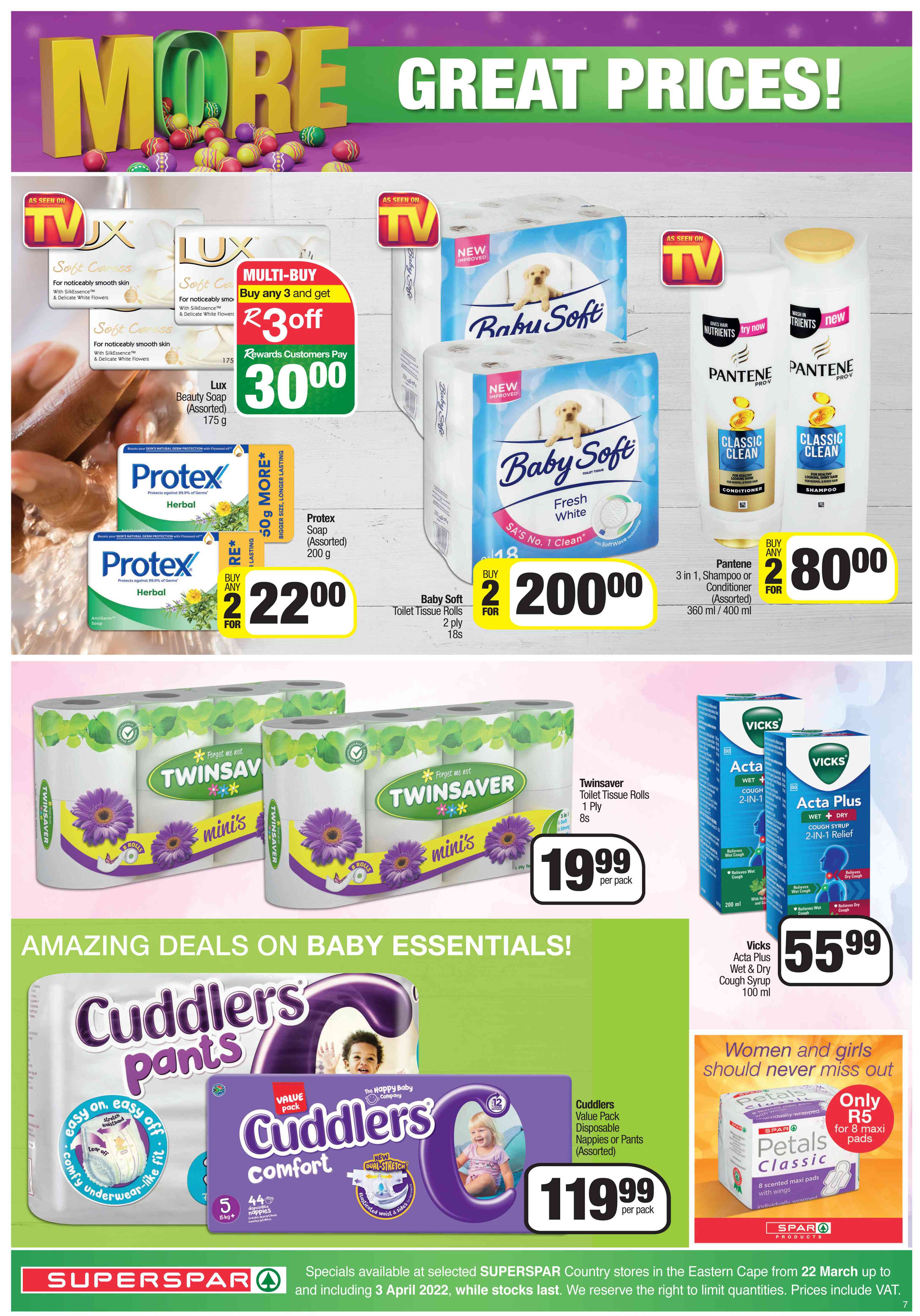 Special Spar Petals Classic Scented Maxi Pads With Wings-8 Per Pack ...