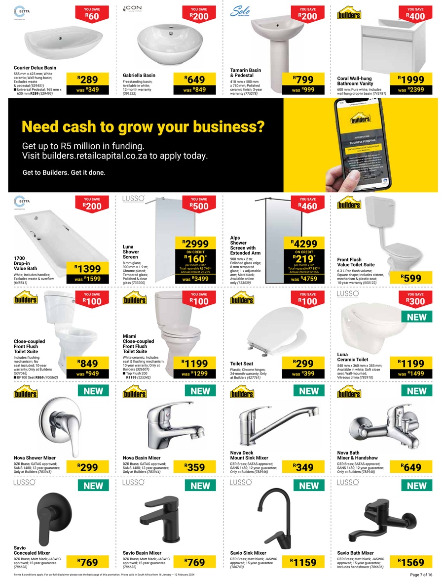 DIY Specials | Catalogue | SA Promotional Leaflets | Builders