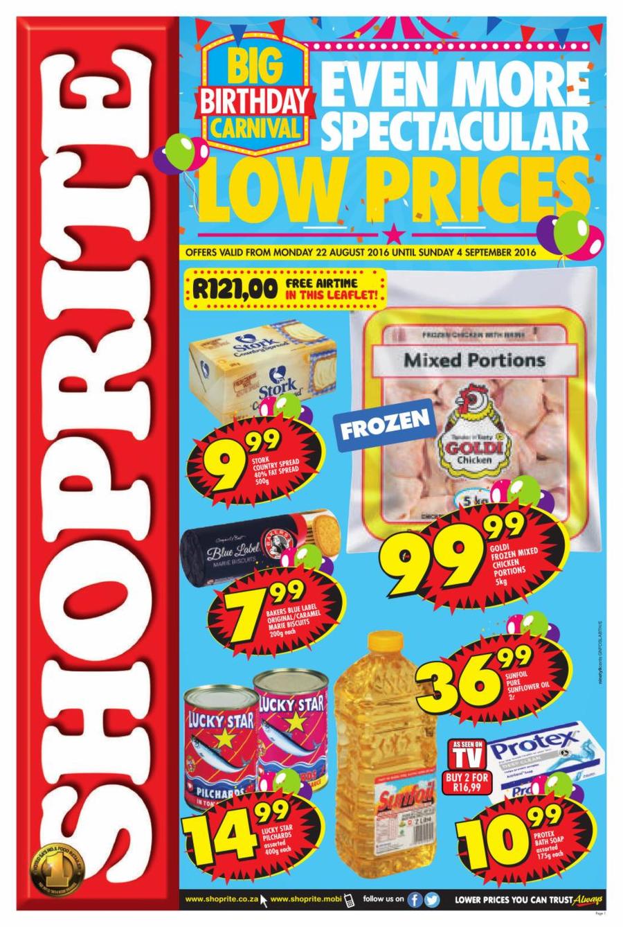 Shoprite : Low Prices (22 Aug - 04 Sep 2016) — m.guzzle.co.za