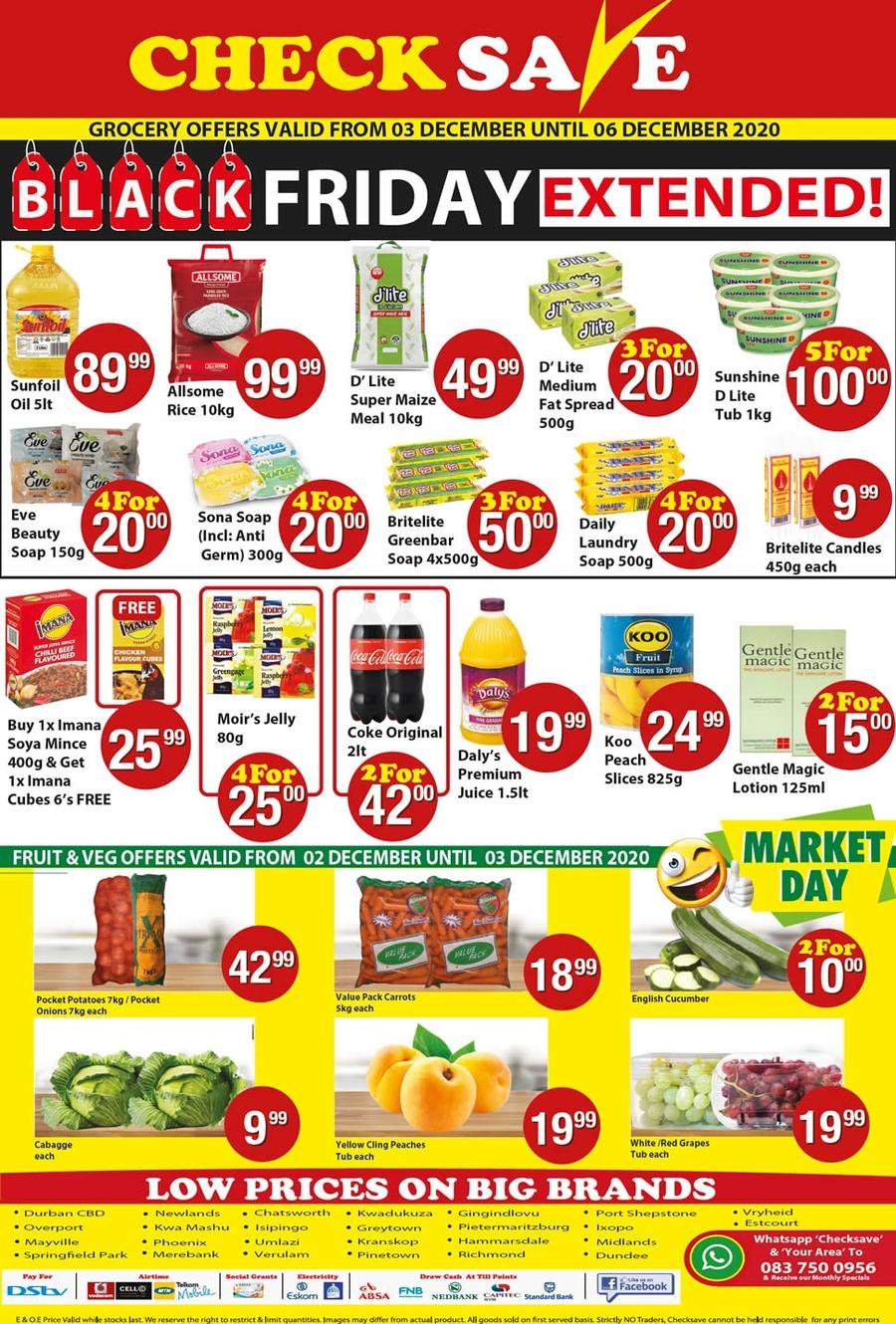 Check Save : Market Day (03 December - 06 December 2020) — m.guzzle.co.za