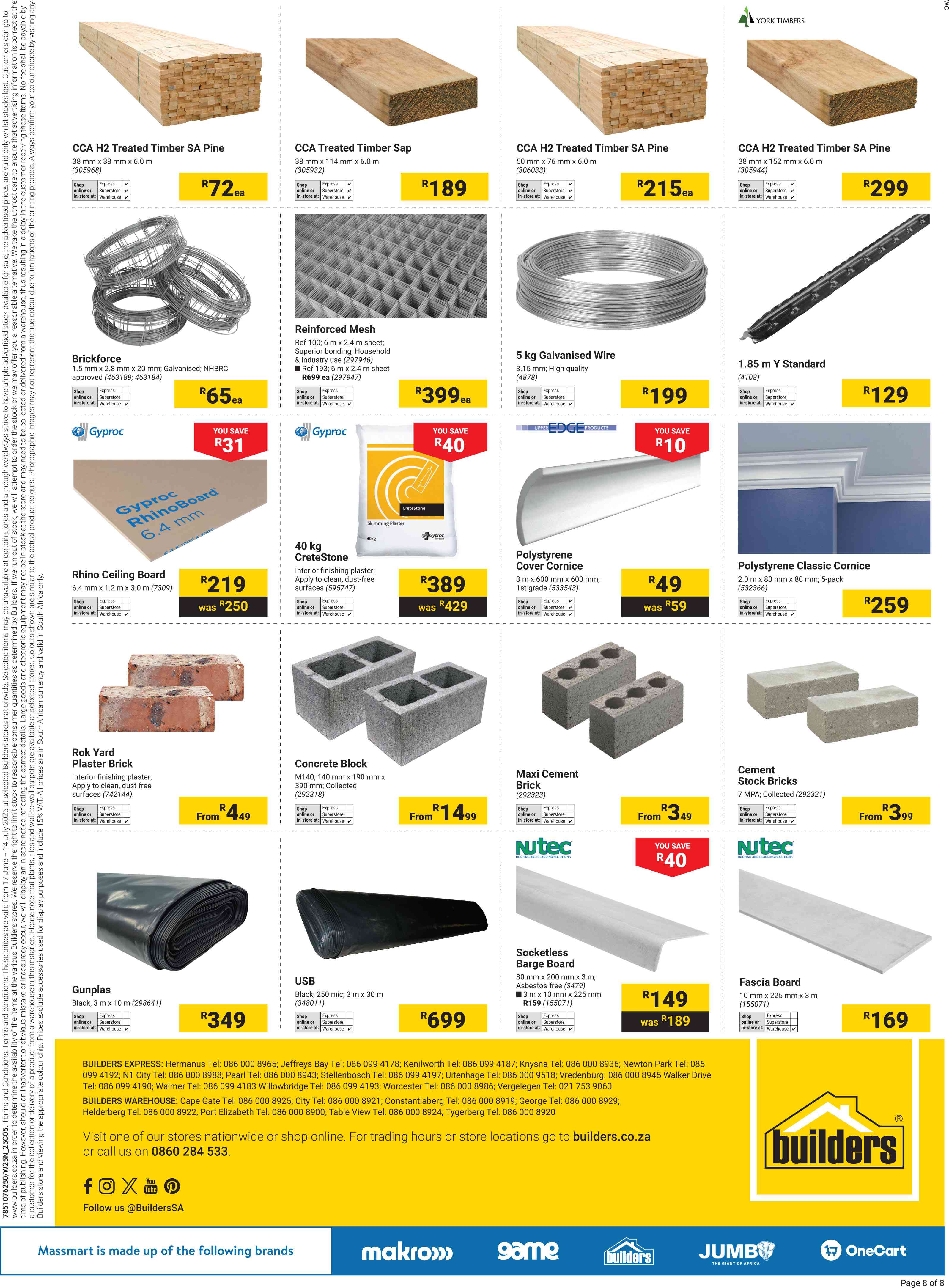 Builders | Shop DIY, Paint and Building Materials Online