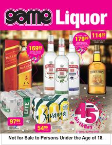 Game : Liquor (22 Apr - 13 May 2015) — www.guzzle.co.za