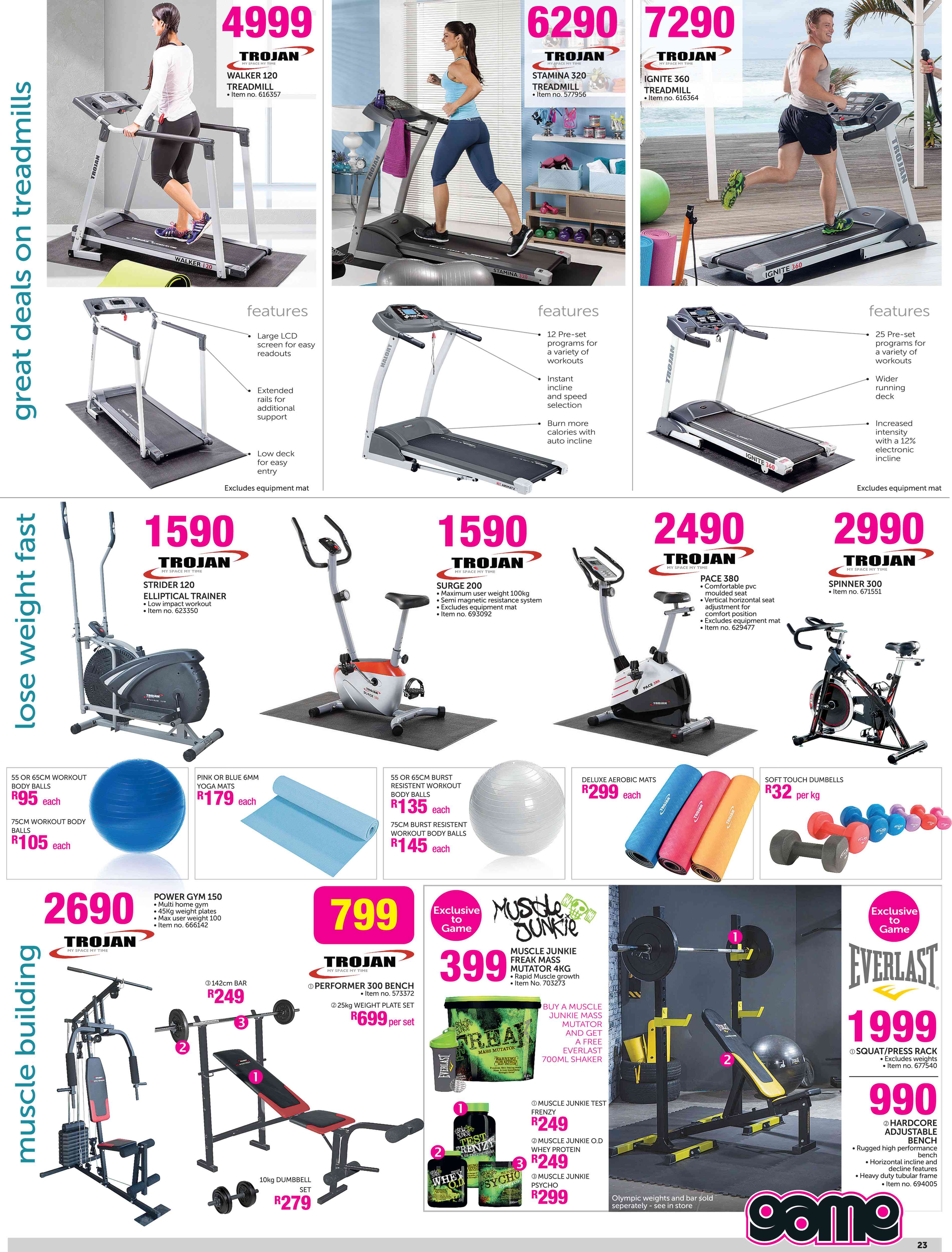 Special Trojan Walker 120 Treadmill — www.guzzle.co.za