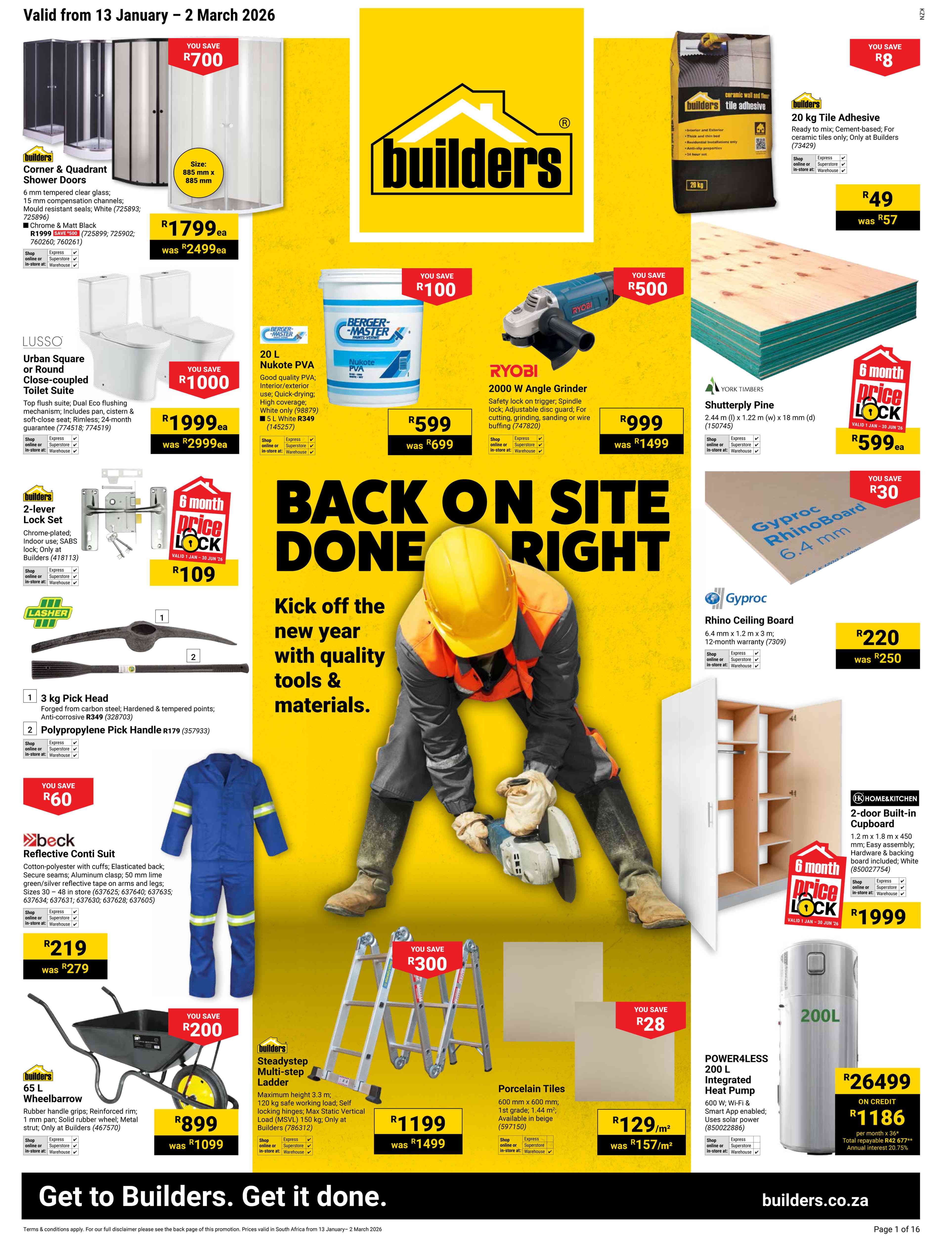 DIY Specials | Catalogue | SA Promotional Leaflets | Builders