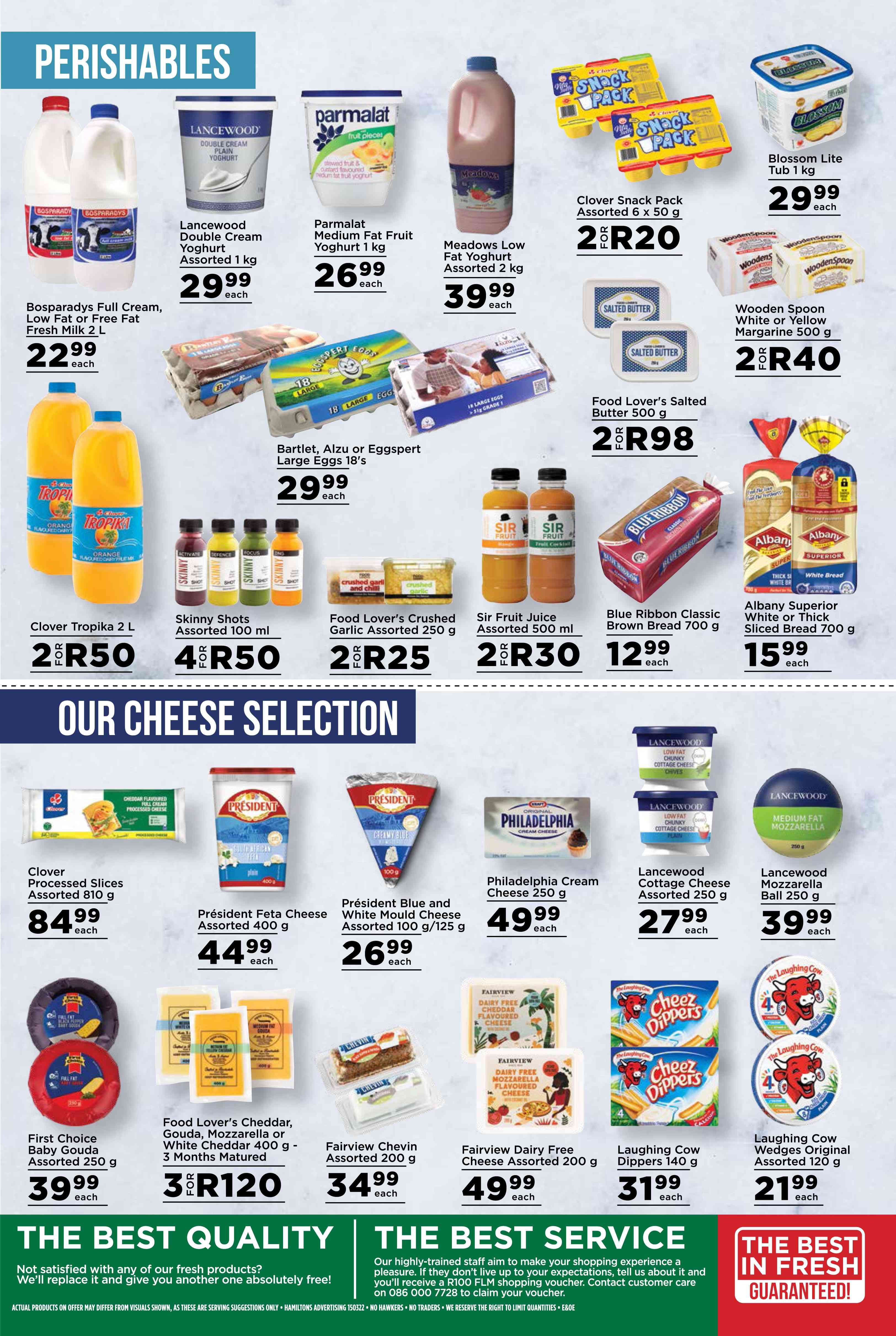 Special Bosparadys Full Cream, Low Fat Or Free Fat Fresh Milk-2L Each ...