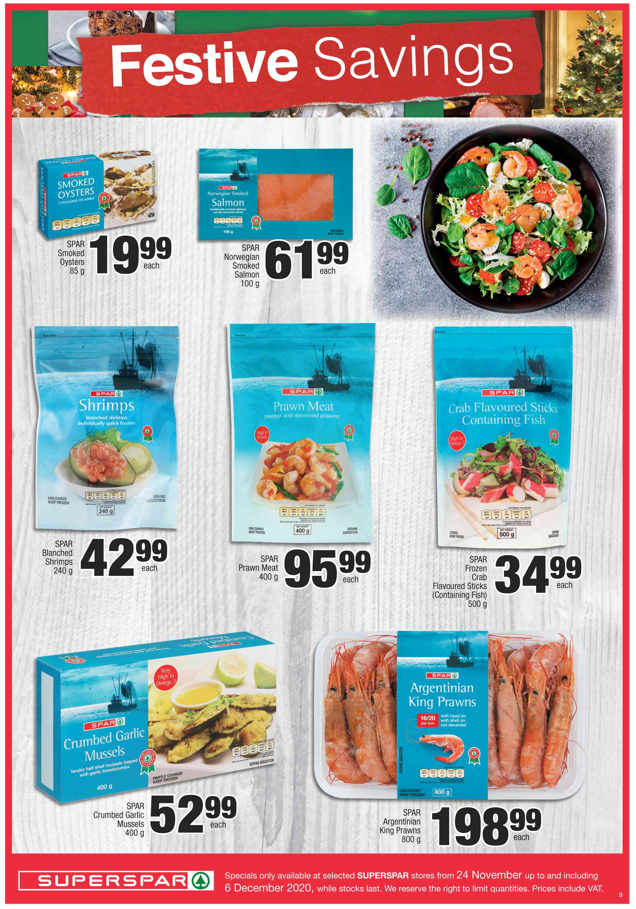 Special Spar Blanched Shrimps-240g Each — www.guzzle.co.za