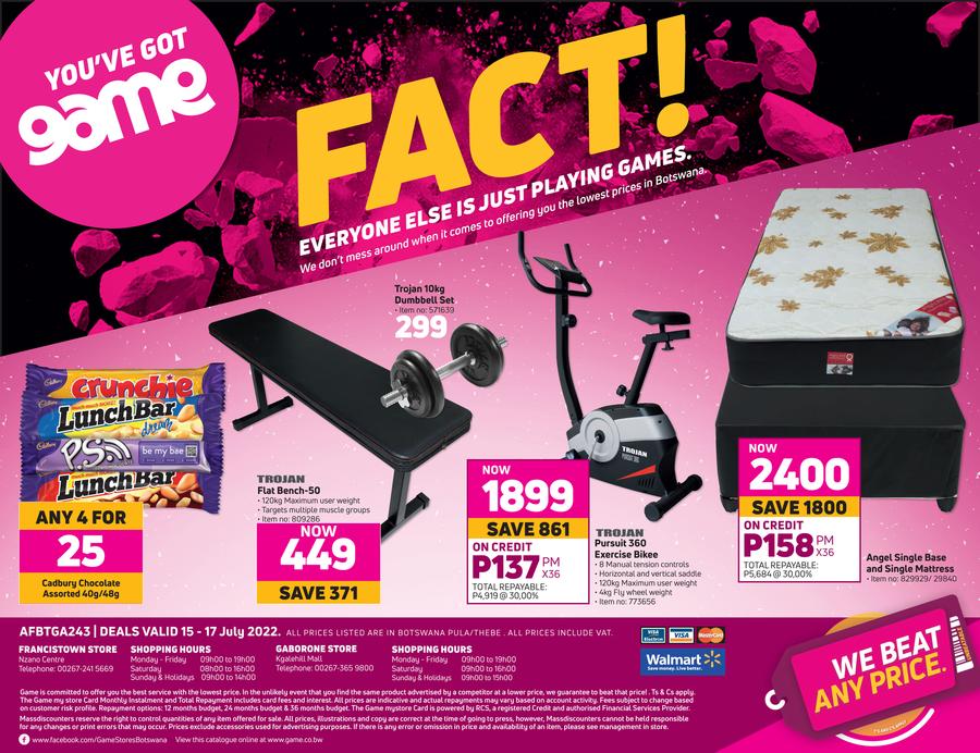 Game Botswana : Fact! Everyone Else Is Just Playing Games (15 July - 17 ...