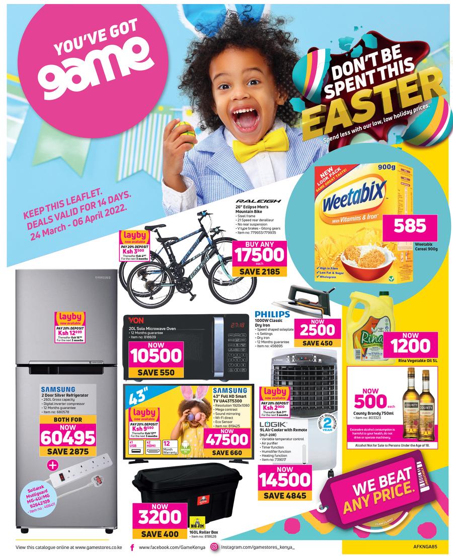 Game Kenya : Don't Be Spent This Easter (24 March - 6 April 2022) — m ...