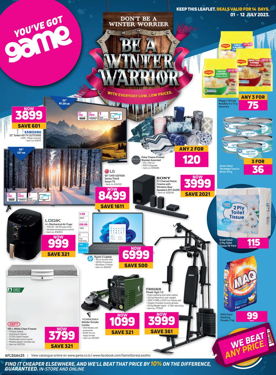 Game Lesotho : Be A Winter Warrior (01 July - 12 July 2023) — m.guzzle ...