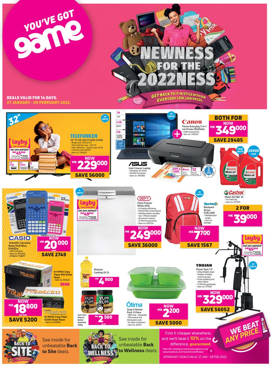 Game Malawi : Newness For The 2022Ness (27 January - 9 February 2022 ...