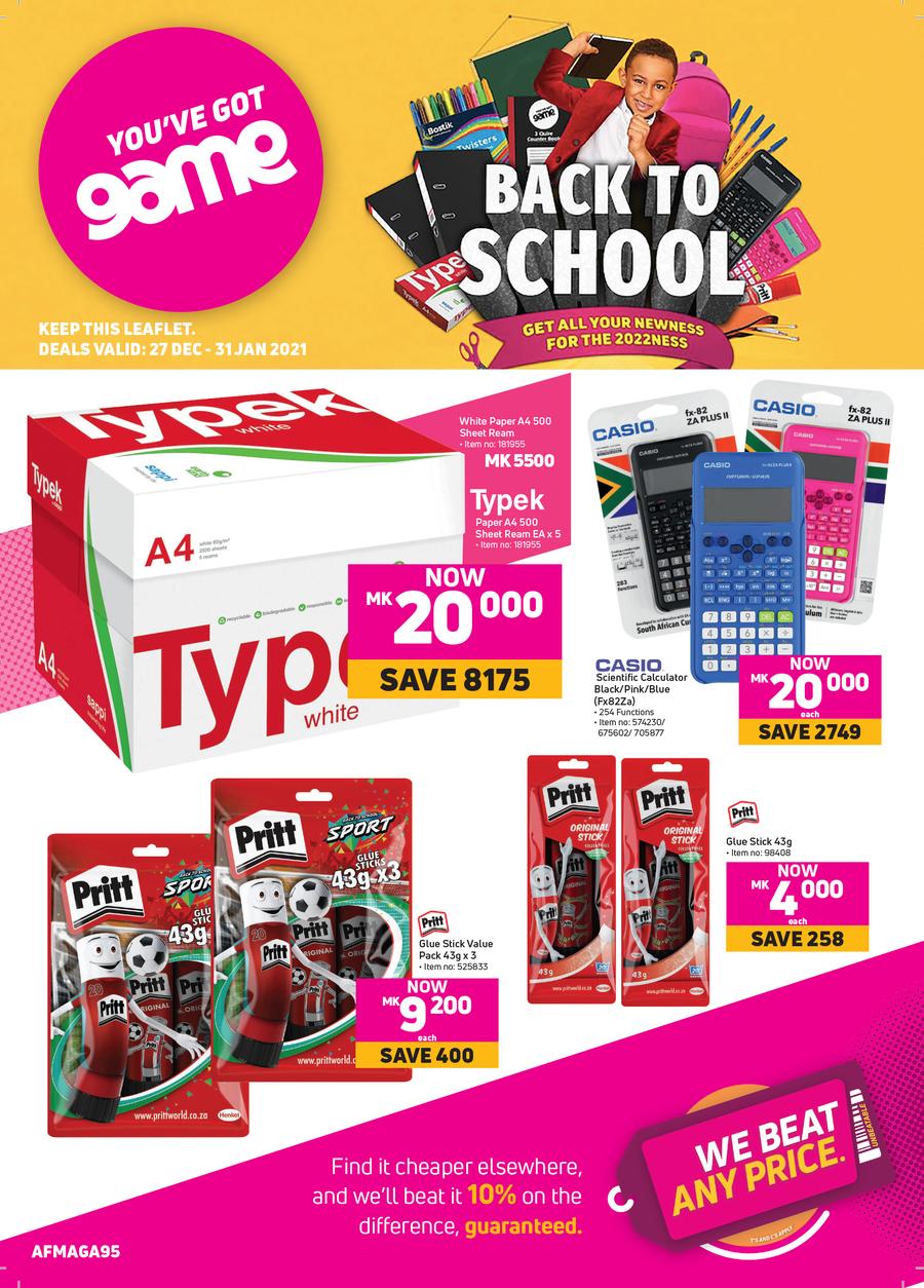 Game Malawi : Back To School (27 December 2021 - 31 January 2022) — m ...