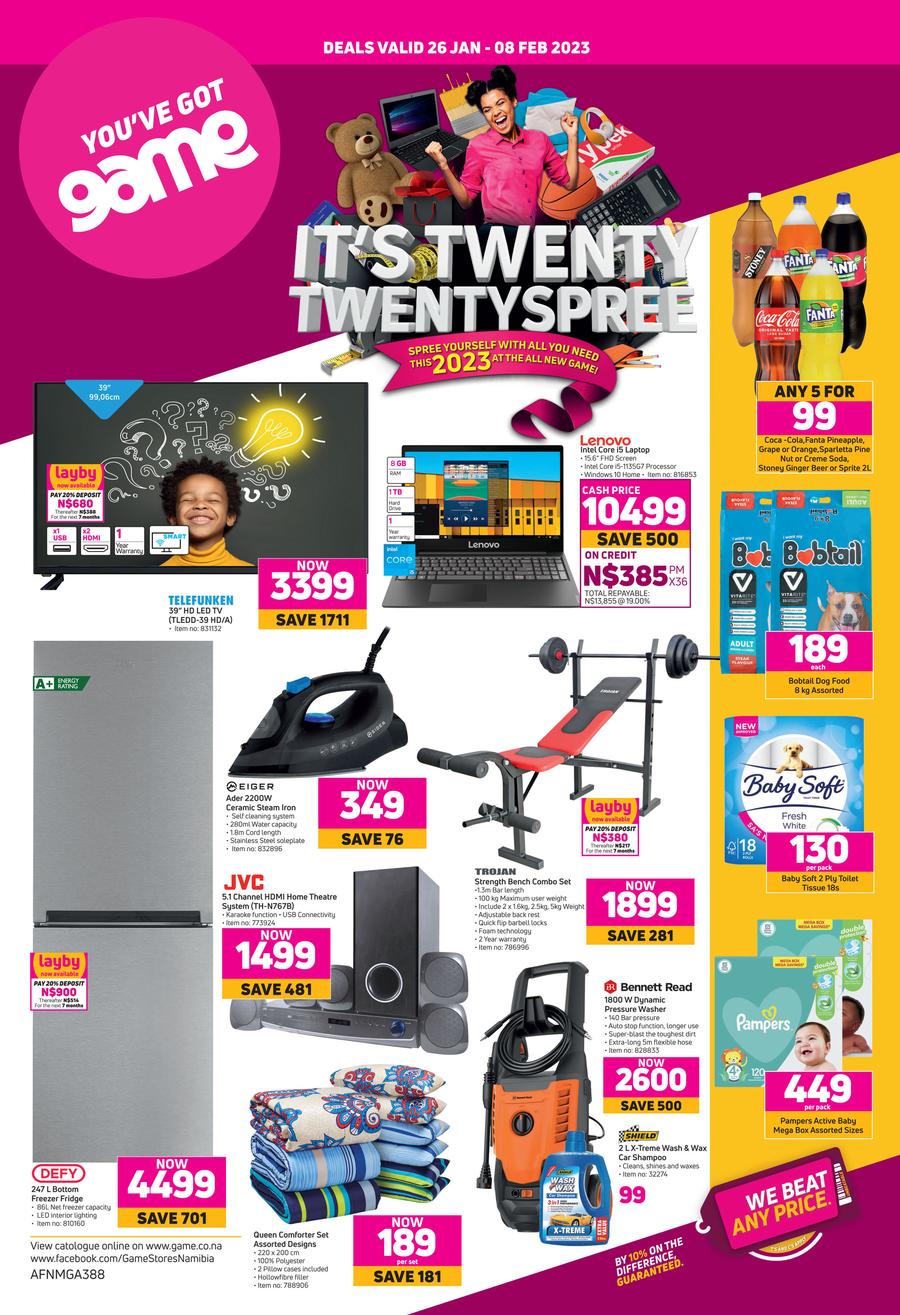 Game Namibia : It's Twenty TwentySpree (26 January - 8 February 2023 ...