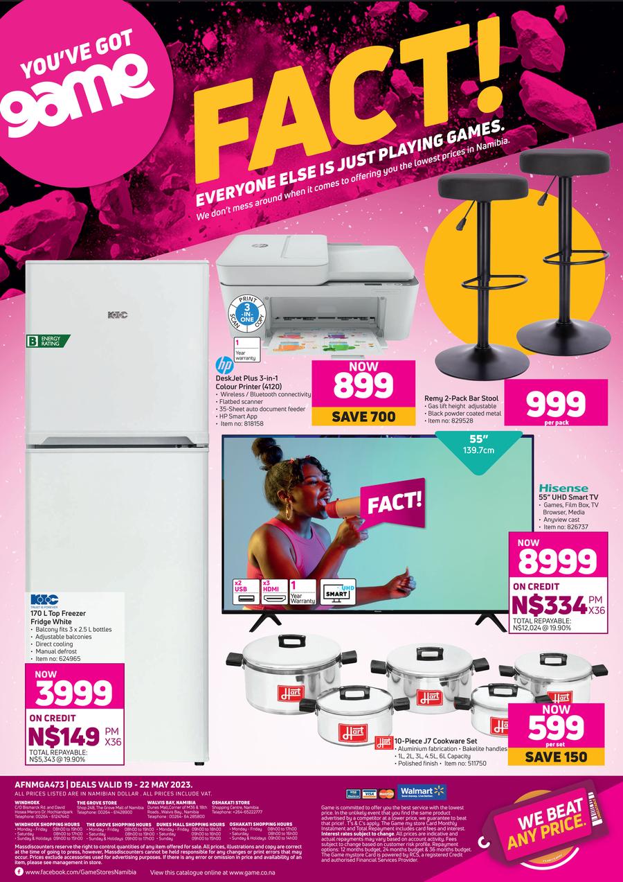 Game Namibia : Fact! Everyone Else Is Just Playing Games (19 May - 22 ...