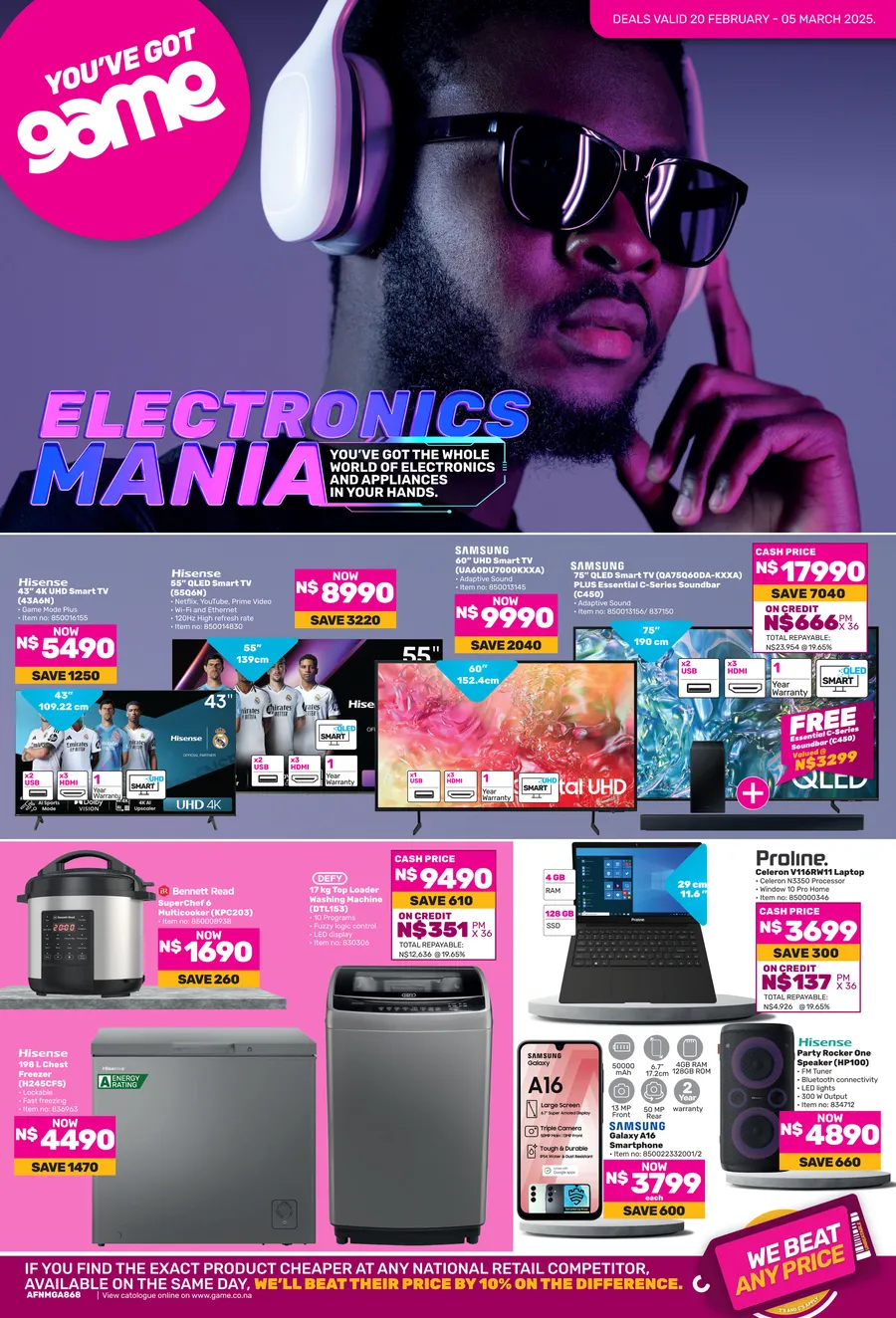 Game Namibia : Electronics Mania (20 February - 05 March 2025) — m ...