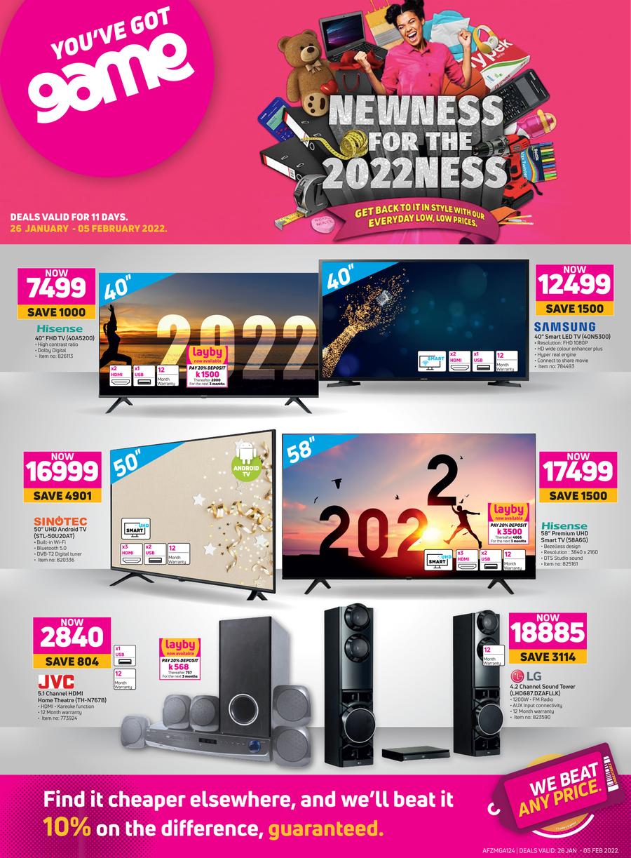Game Zambia : Newness For The 2022Ness (26 January - 5 February 2022 ...