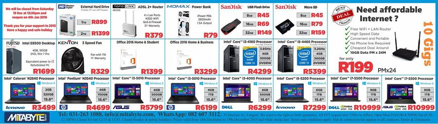 Mitabyte (14 Dec - 19 Dec 2015) — m.guzzle.co.za