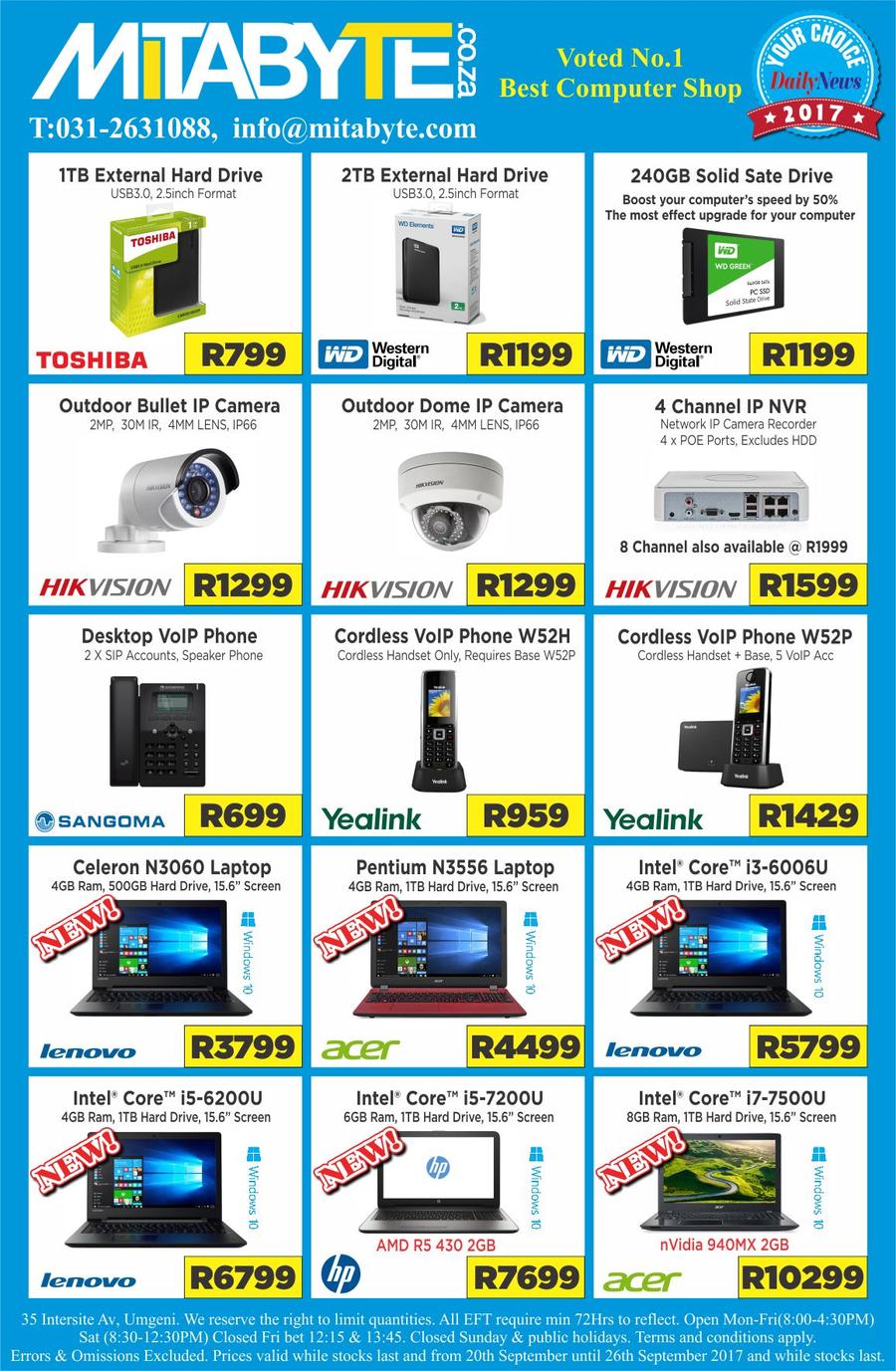Mitabyte (21 Sep - 26 Sep 2017) — m.guzzle.co.za