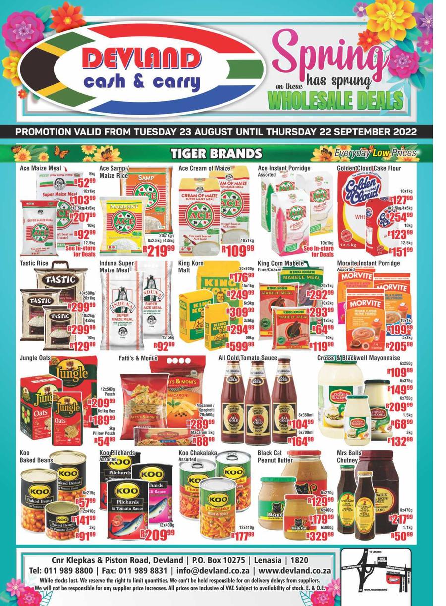 Devland Cash And Carry : Spring Sale (23 August - 22 September 2022 ...