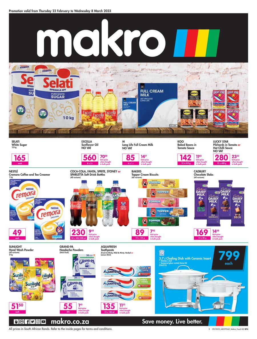 Makro Bloemfontein : Food (23 February - 08 March 2023) — m.guzzle.co.za