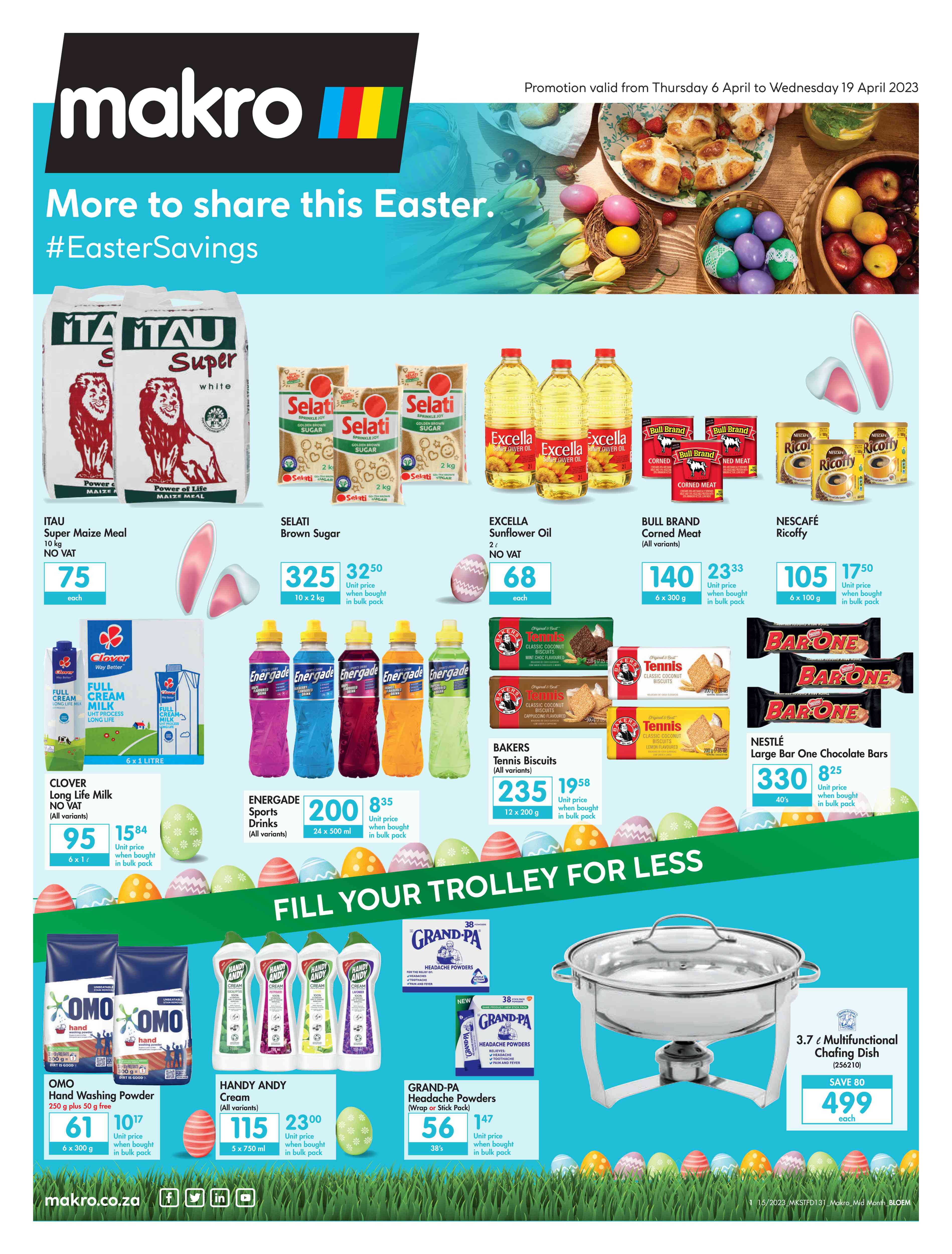 Makro Bloemfontein : Easter Food (06 April - 19 April 2023) — www ...
