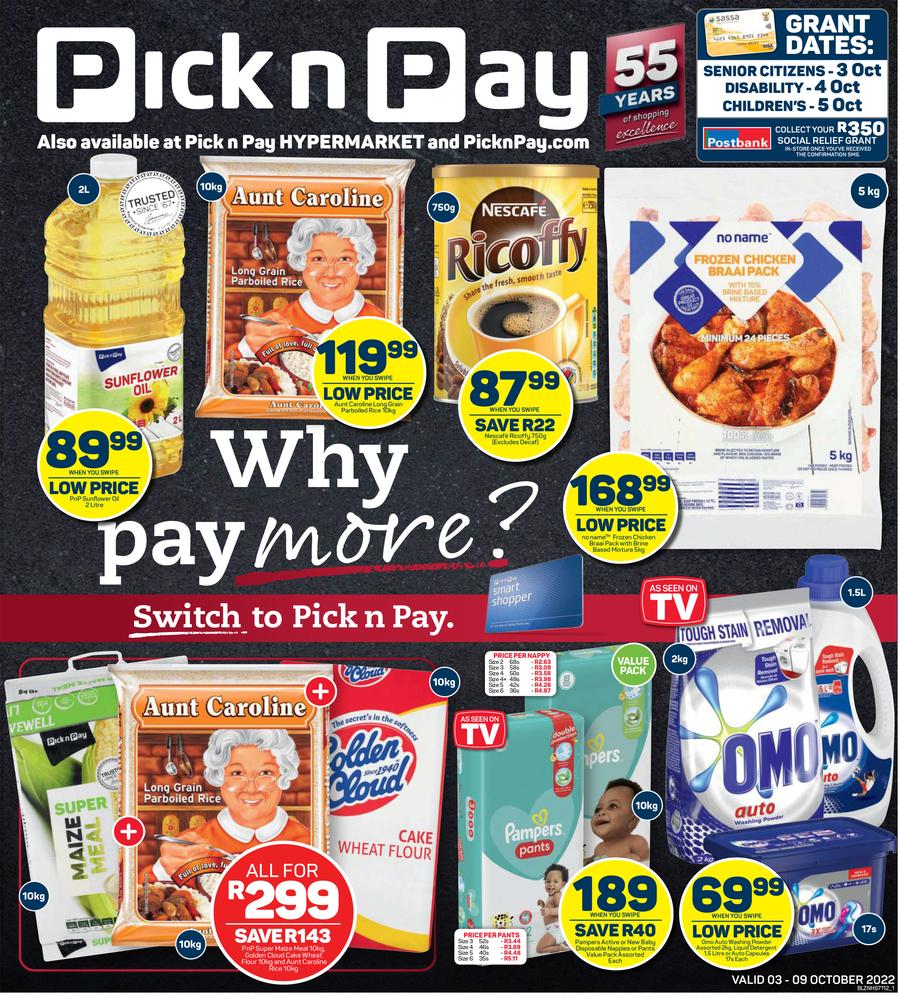 Pick n Pay KwaZulu-Natal : Why Pay More (03 October - 09 October 2022 ...