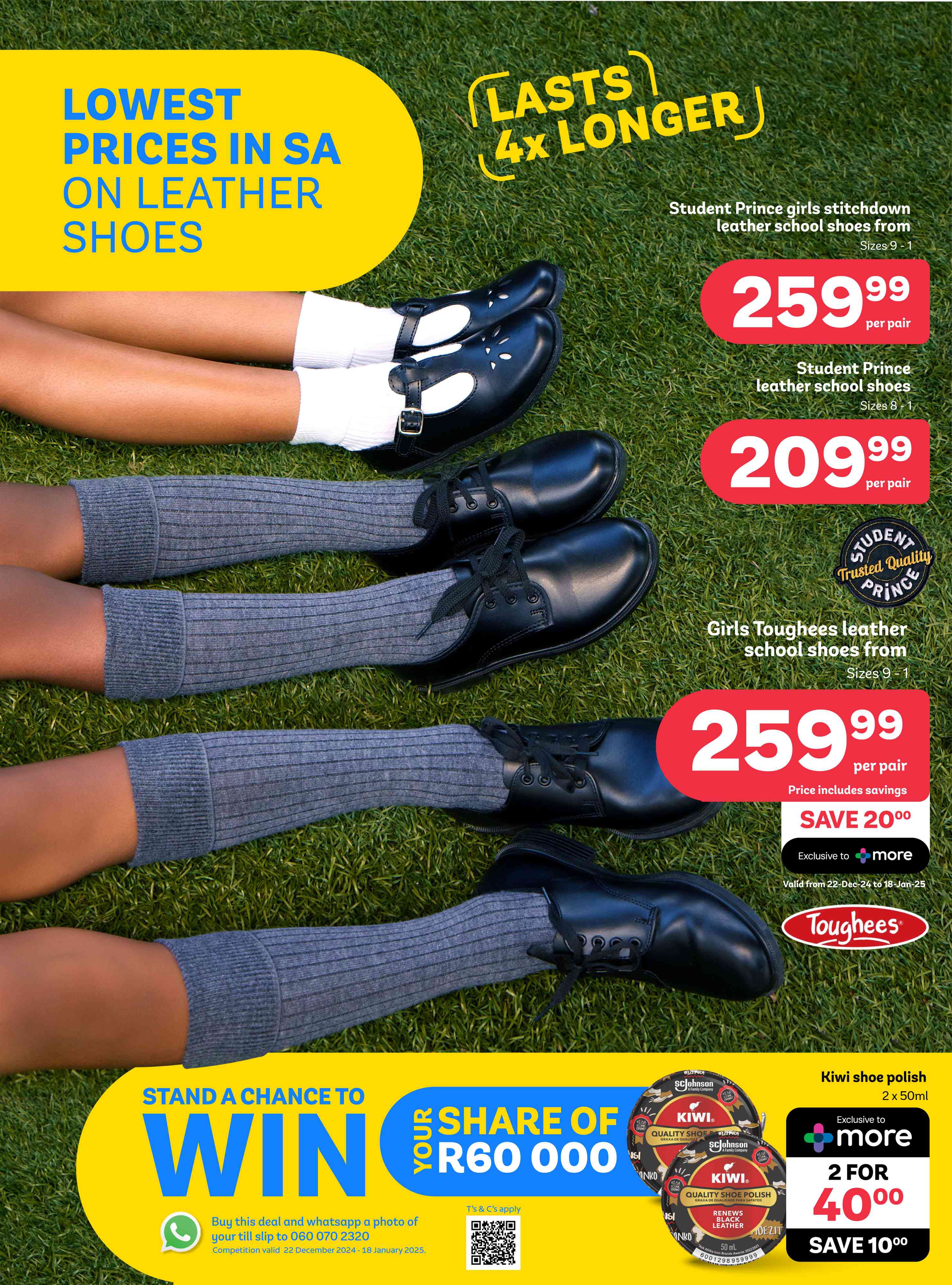 Special Toughees Student Prince Leather School Shoes Sizes 8-1-Per Pair ...