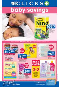 Clicks : Baby Savings (15 Apr - 11 May 2014) — www.guzzle.co.za