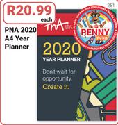 Special PNA 2020 A4 Year Planner-Each — www.guzzle.co.za