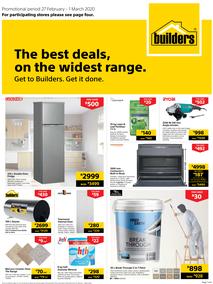 Builders Gauteng : The Best Deals On The Widest Range (27 February - 1 ...
