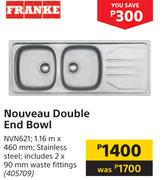 Special Franke Nouveau Double End Bowl NVN621 — www.guzzle.co.za