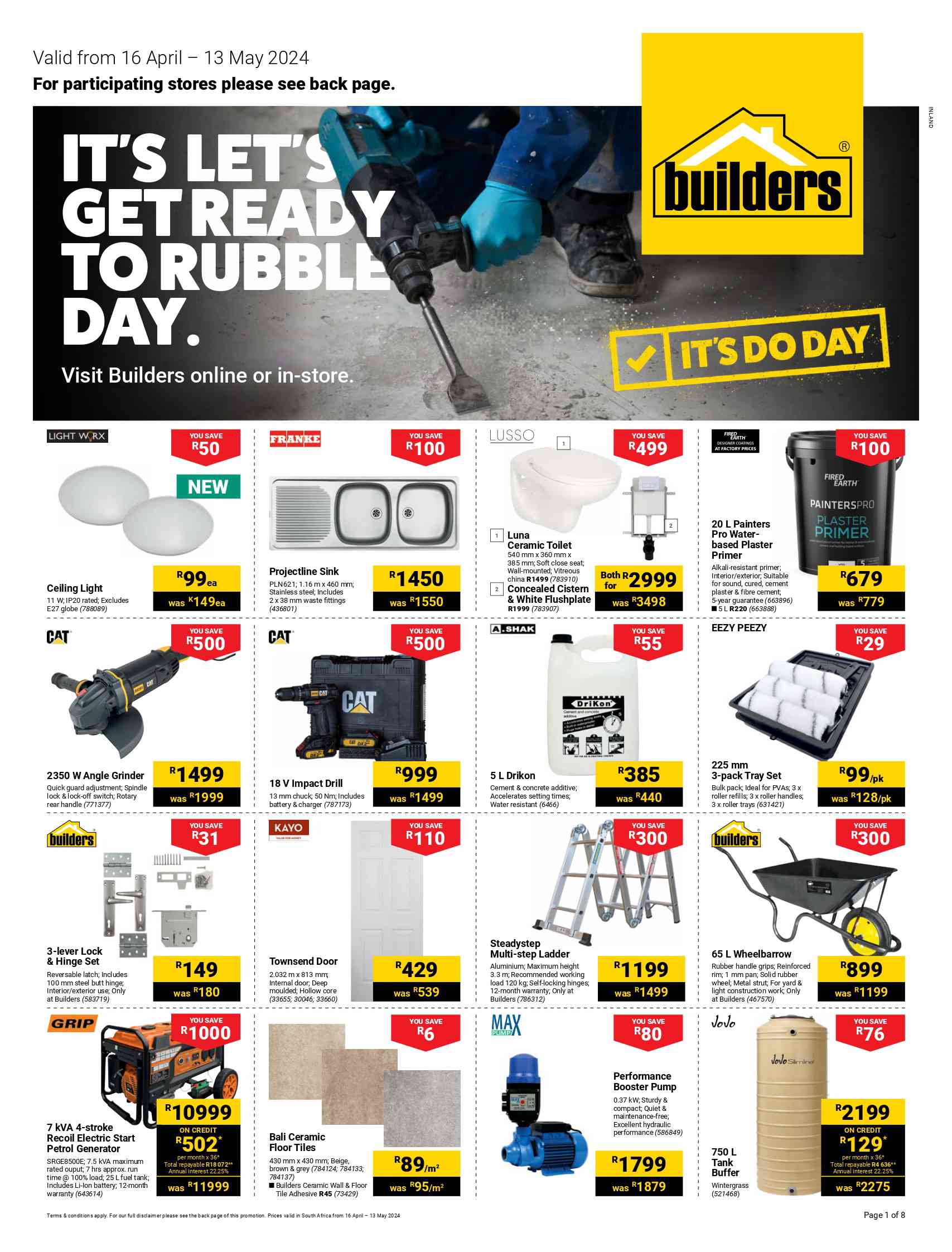 DIY Specials | Catalogue | SA Promotional Leaflets | Builders