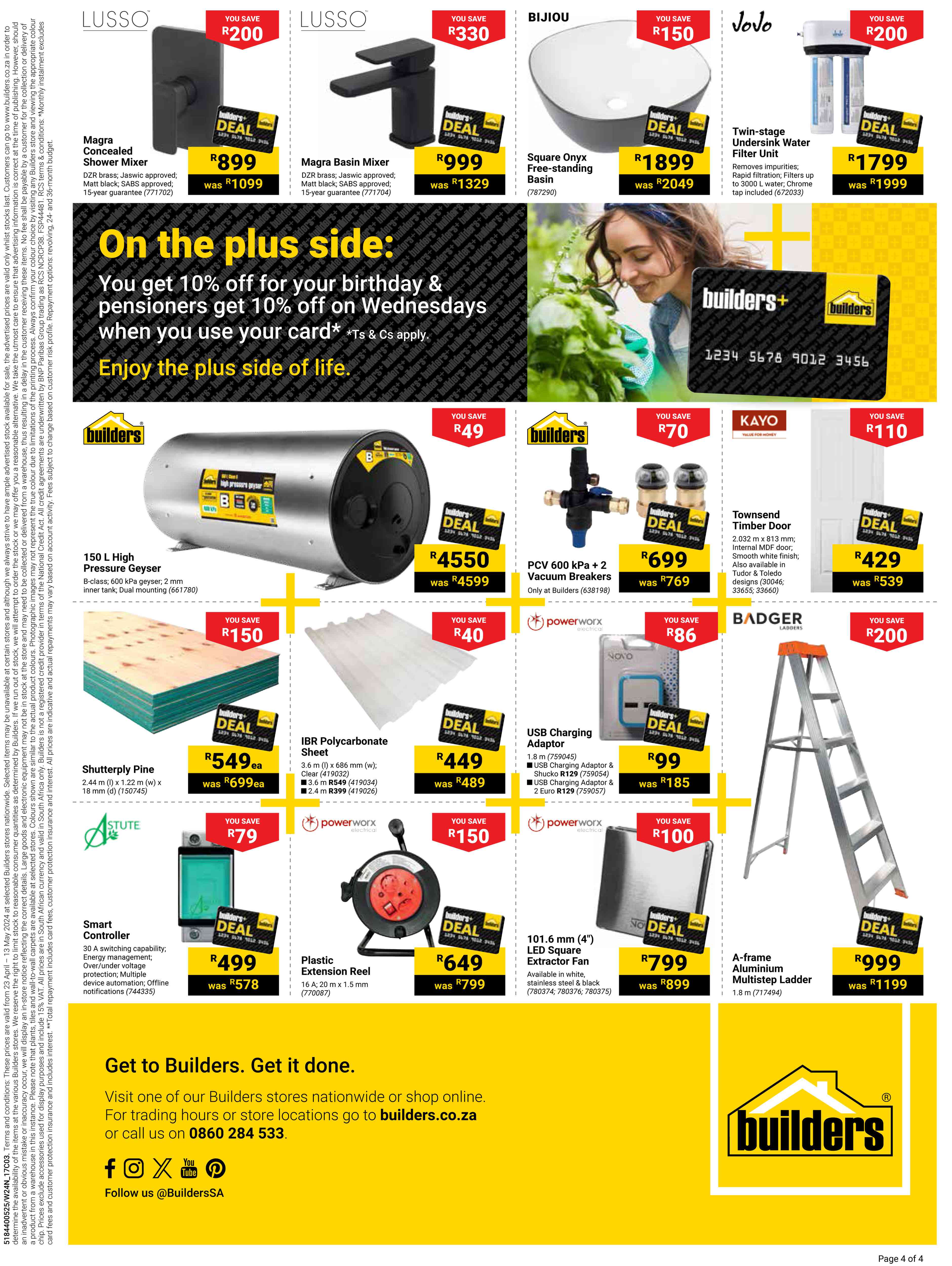 DIY Specials | Catalogue | SA Promotional Leaflets | Builders