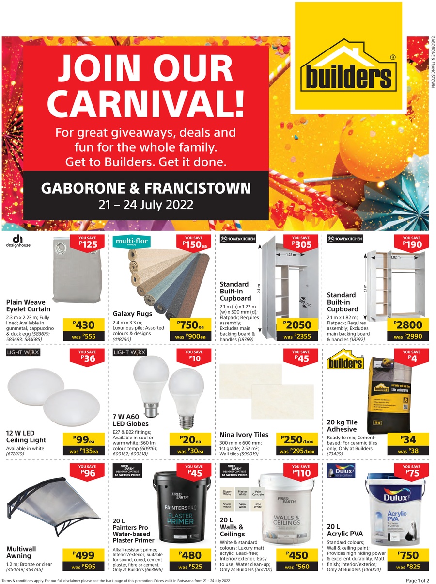Builders Warehouse Botswana Catalogue