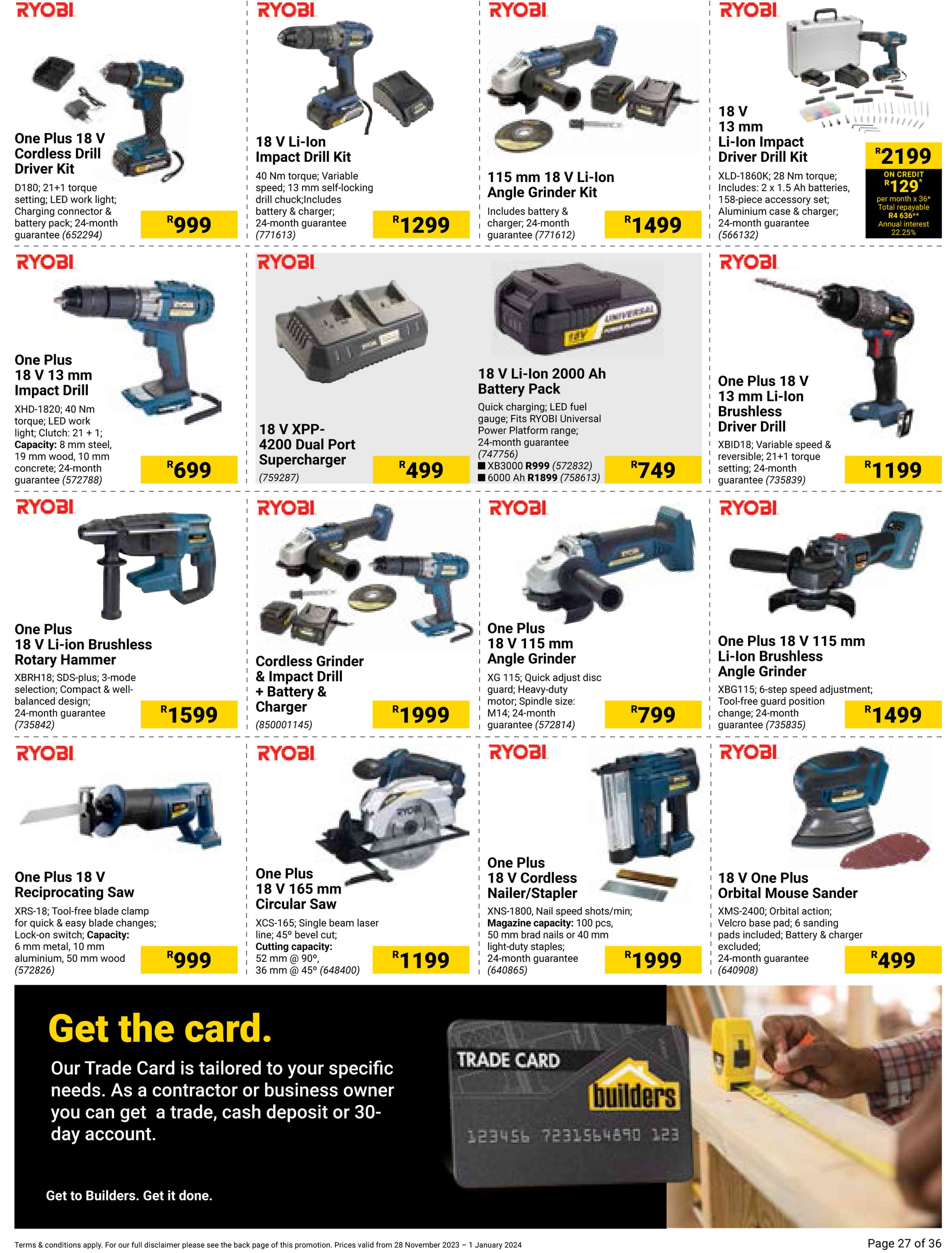 DIY Specials | Catalogue | SA Promotional Leaflets | Builders