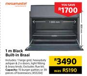 Special Megamaster 1m Black Built In Braai — www.guzzle.co.za