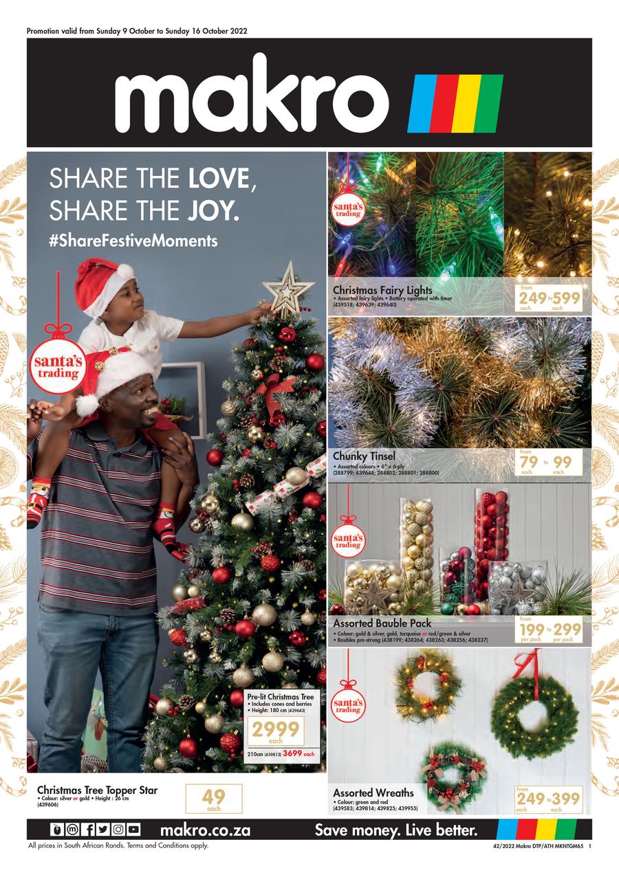 Makro : Festive Deco (09 October - 16 October 2022) — m.guzzle.co.za