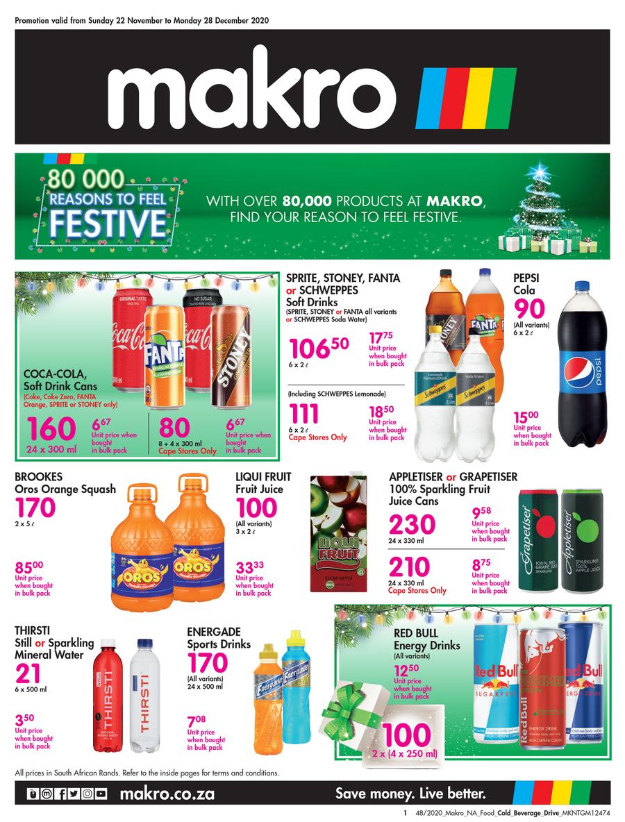 Makro : Cold Beverages (22 November - 31 December 2020) — m.guzzle.co.za