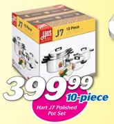 Special Hart J7 10 Piece Polished Pot Set — www.guzzle.co.za
