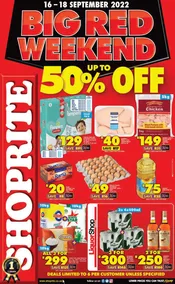 Shoprite Eastern Cape : Big Red Weekend! (16 September - 18 September ...