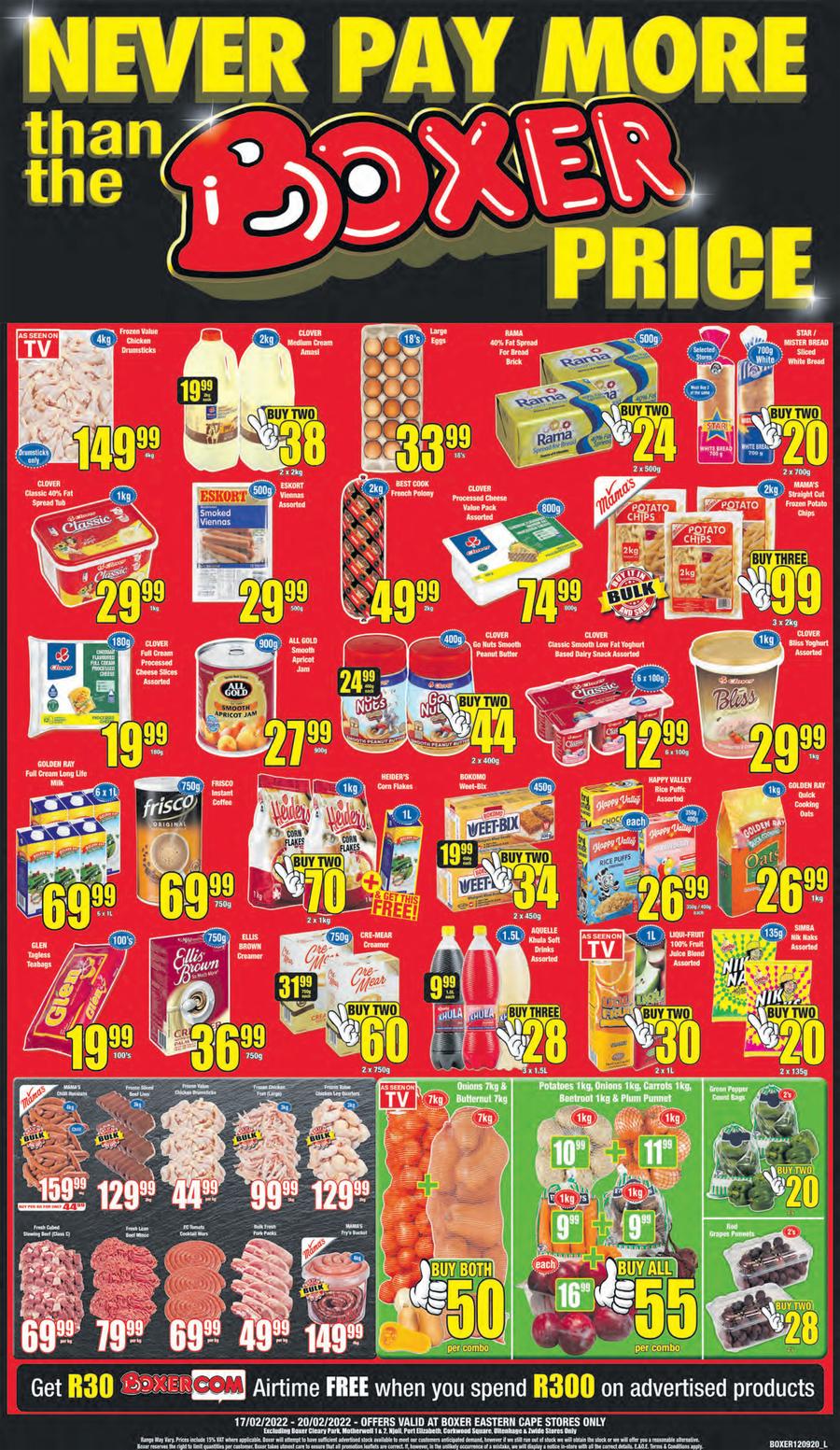 Boxer Eastern Cape : Never Pay More Than The Boxer Price (17 February ...