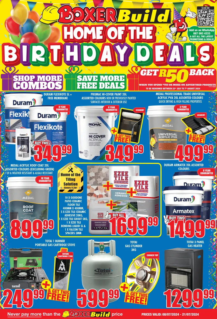 Boxer Build Eastern Cape : Home Of The Birthday Deals (8 July - 21 July ...