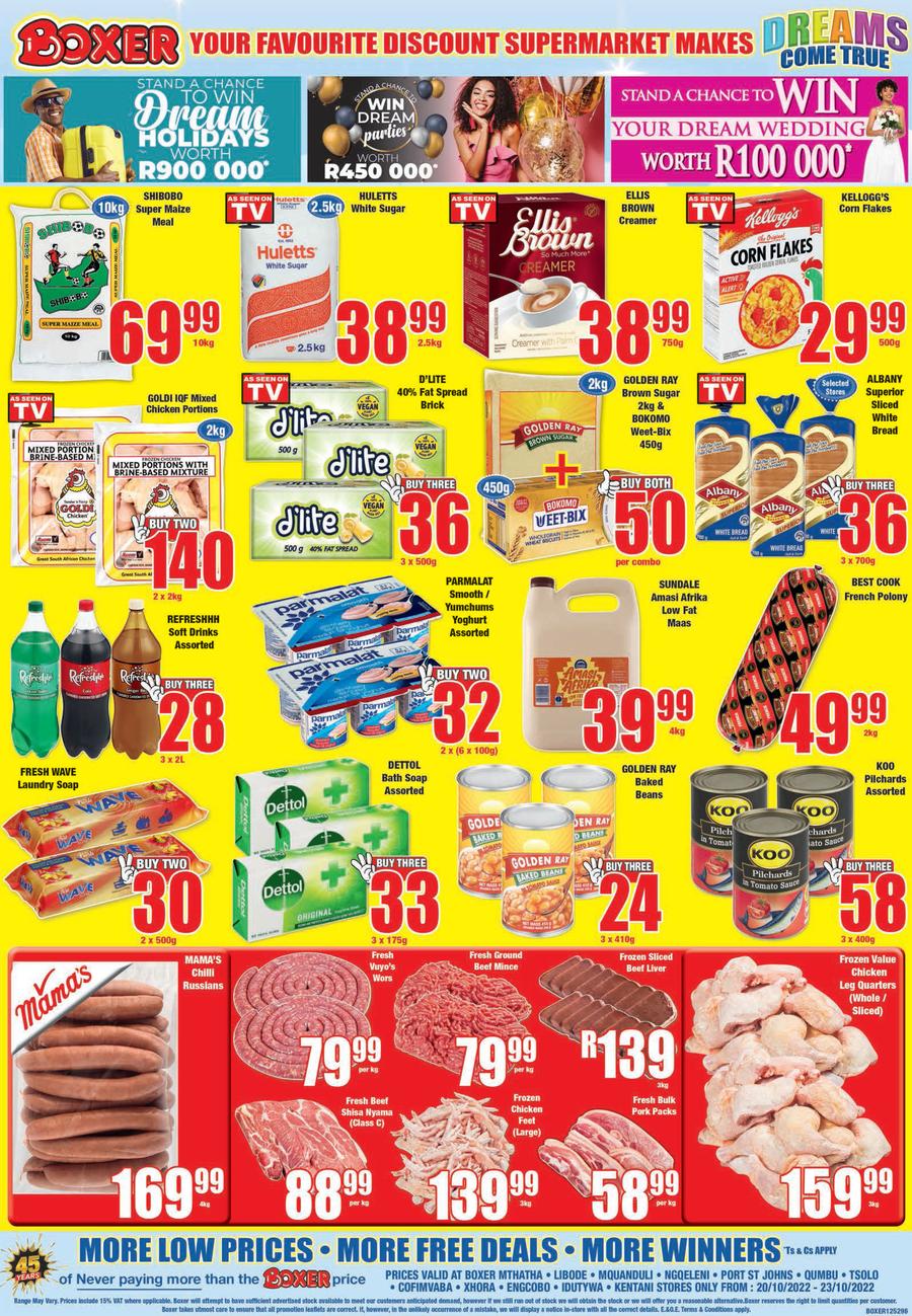 Boxer Super Stores Eastern Cape : Dreams Come True! (20 October - 23 ...