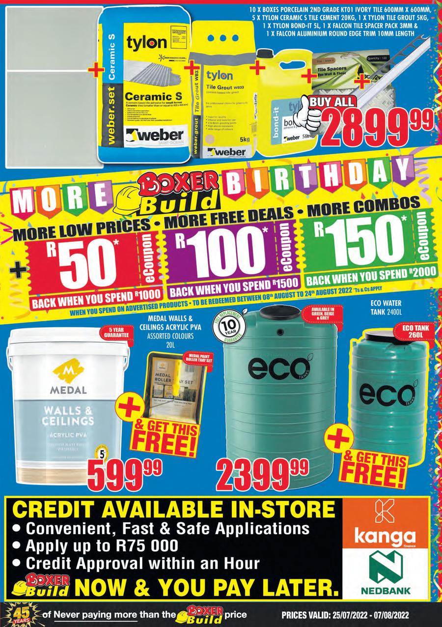 Boxer Build Eastern Cape : More Boxer Build Birthday (25 July - 7 ...