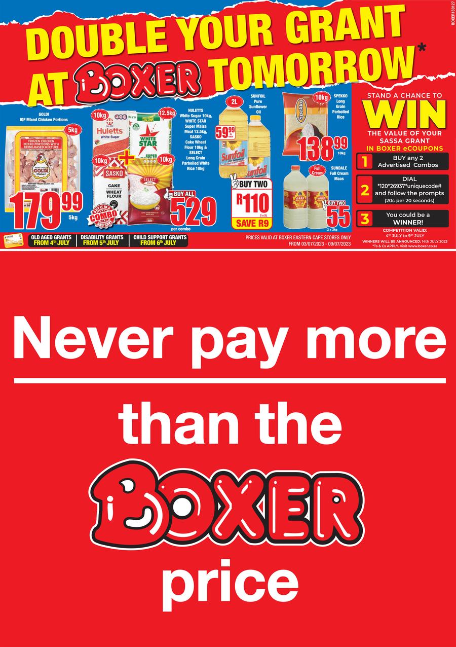 Boxer Super Stores Eastern Cape : Never Pay More Than The Boxer Price ...